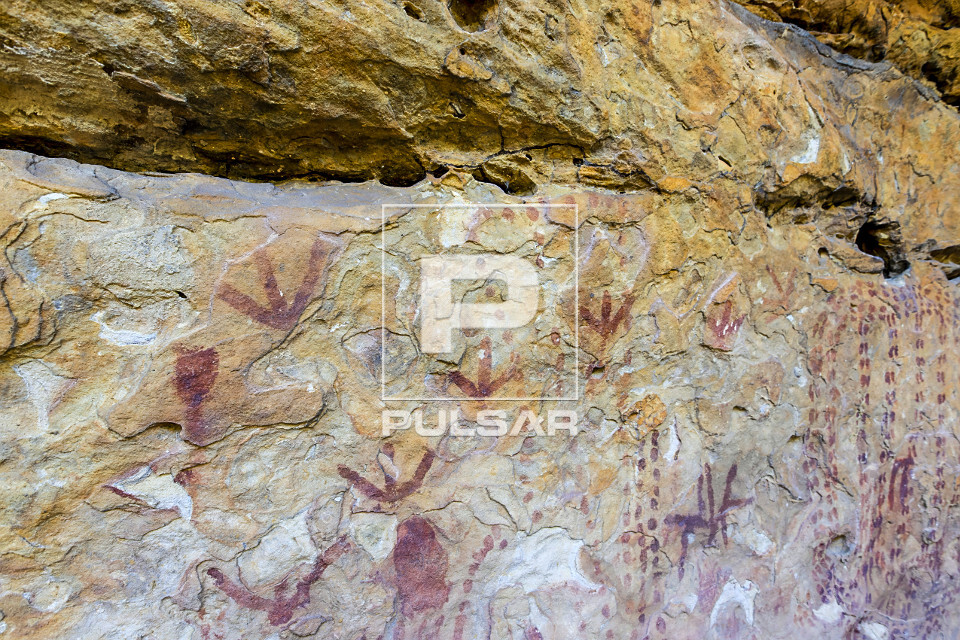 Pintura rupestre no Sitío Arqueológico Casa de Farinha - Parque ...