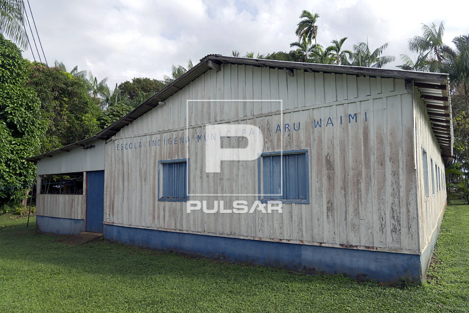 Escola Indígena Municipal Aru Waimi da Comunidade Terra Preta na RDS ...