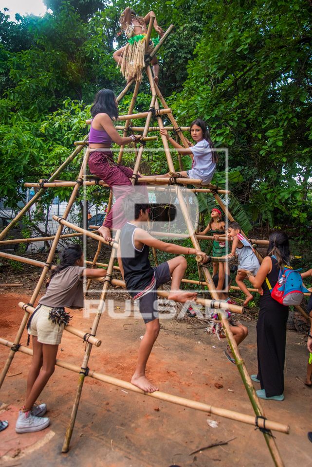 Criancas Brincando No Trepa Trepa
