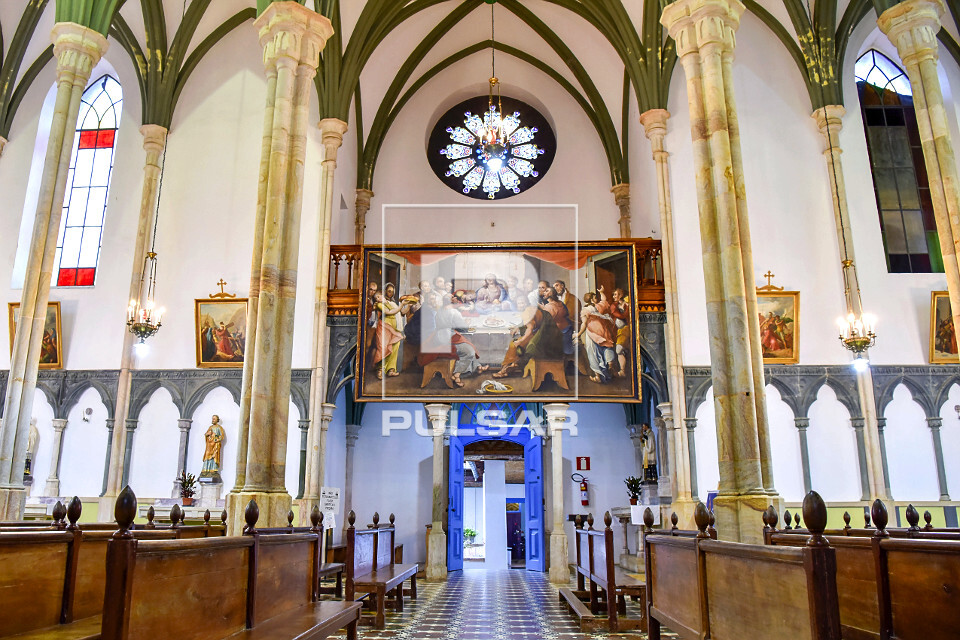 Quadro da santa ceia - obra de Manoel da Costa Ataíde na Igreja Nossa ...