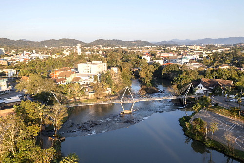 Represa do Rio Benedito - construída por imigrantes alemães e Ponte no ...