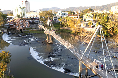 Represa do Rio Benedito - construída por imigrantes alemães e Ponte no ...