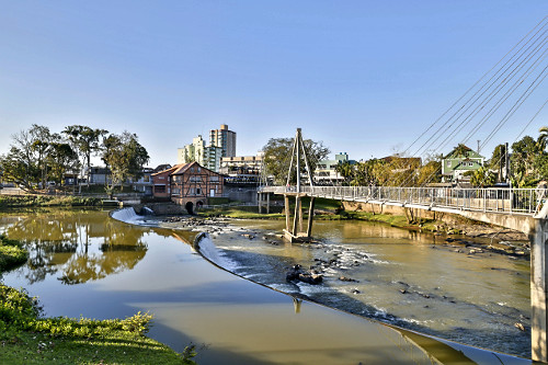 Represa do Rio Benedito - construída por imigrantes alemães e Ponte no ...